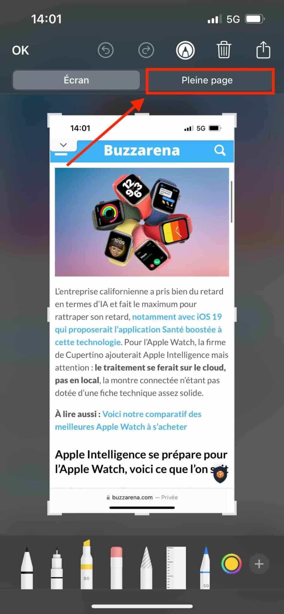 Comment faire une capture d’écran sur iPhone