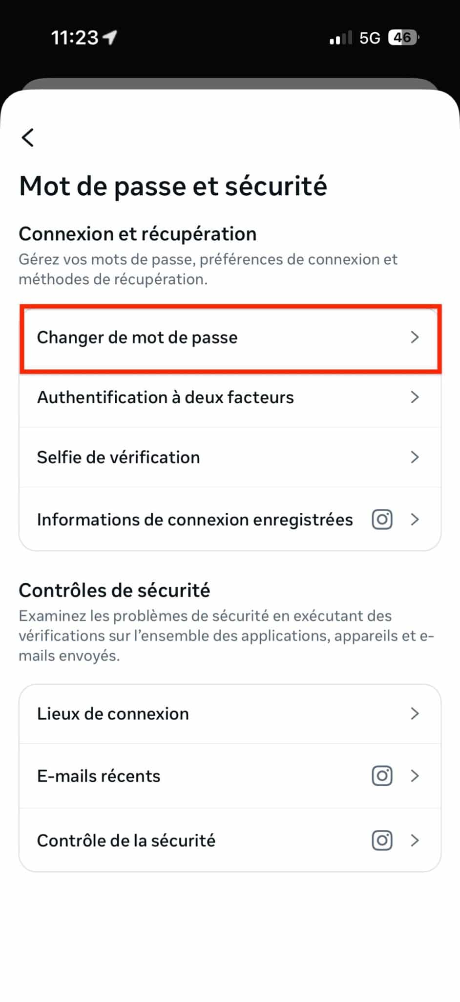 Comment changer ou réinitialiser son mot de passe Instagram